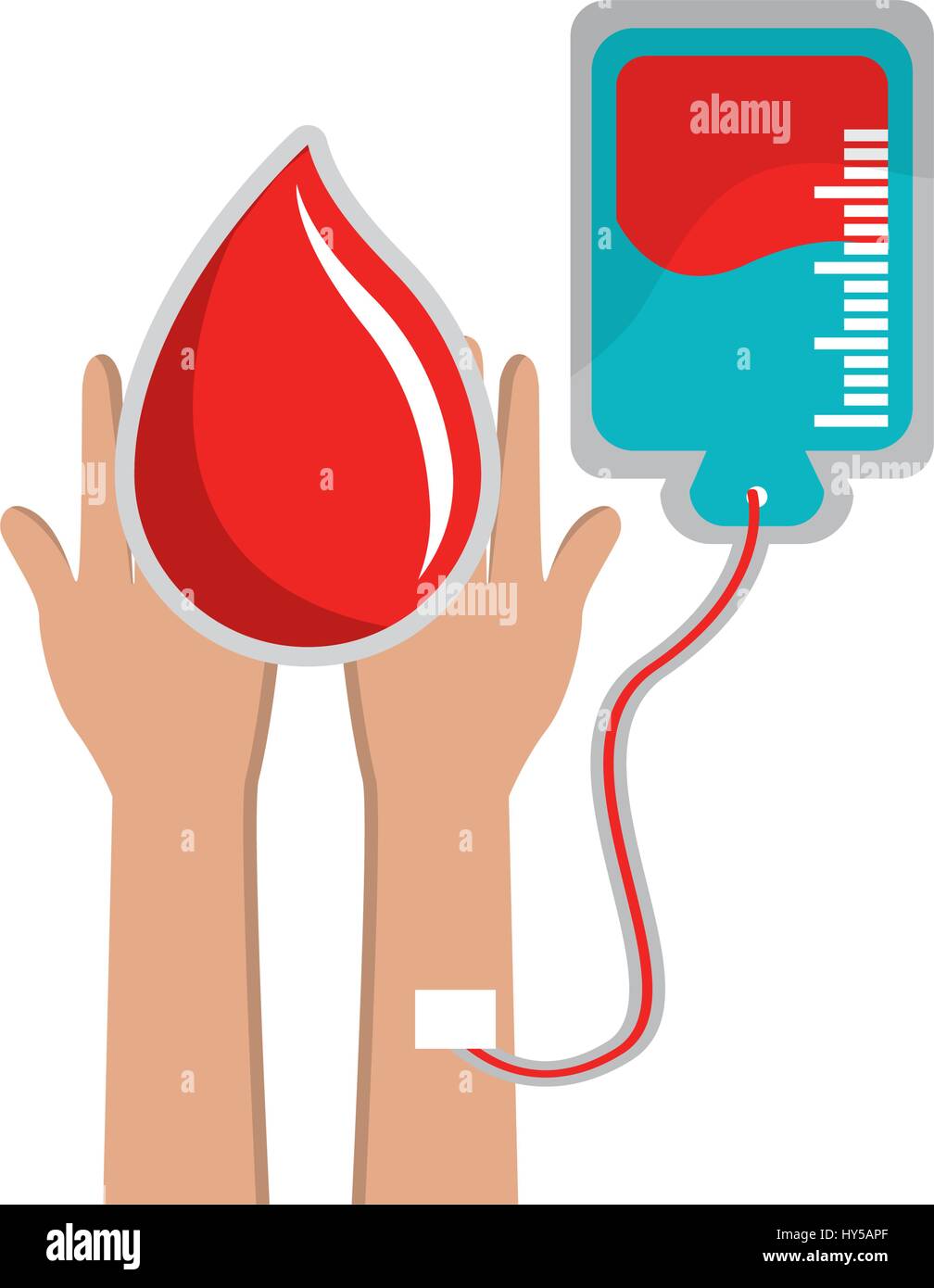 hand donating blood to help people Stock Vector Image & Art - Alamy