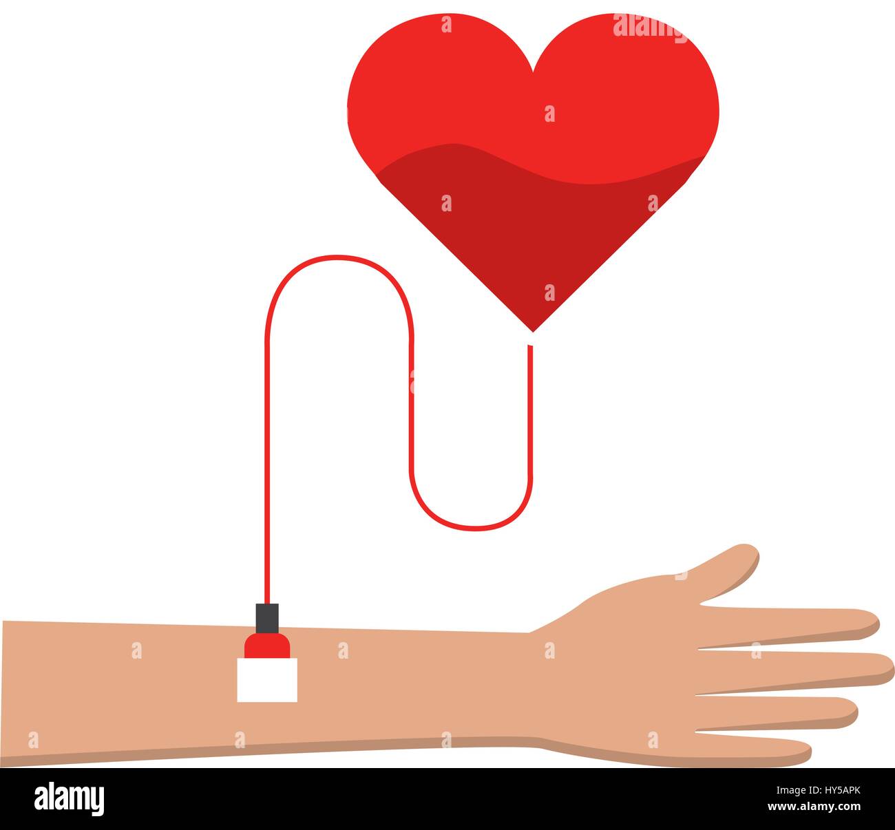 hand donating blood to help people Stock Vector Image & Art - Alamy