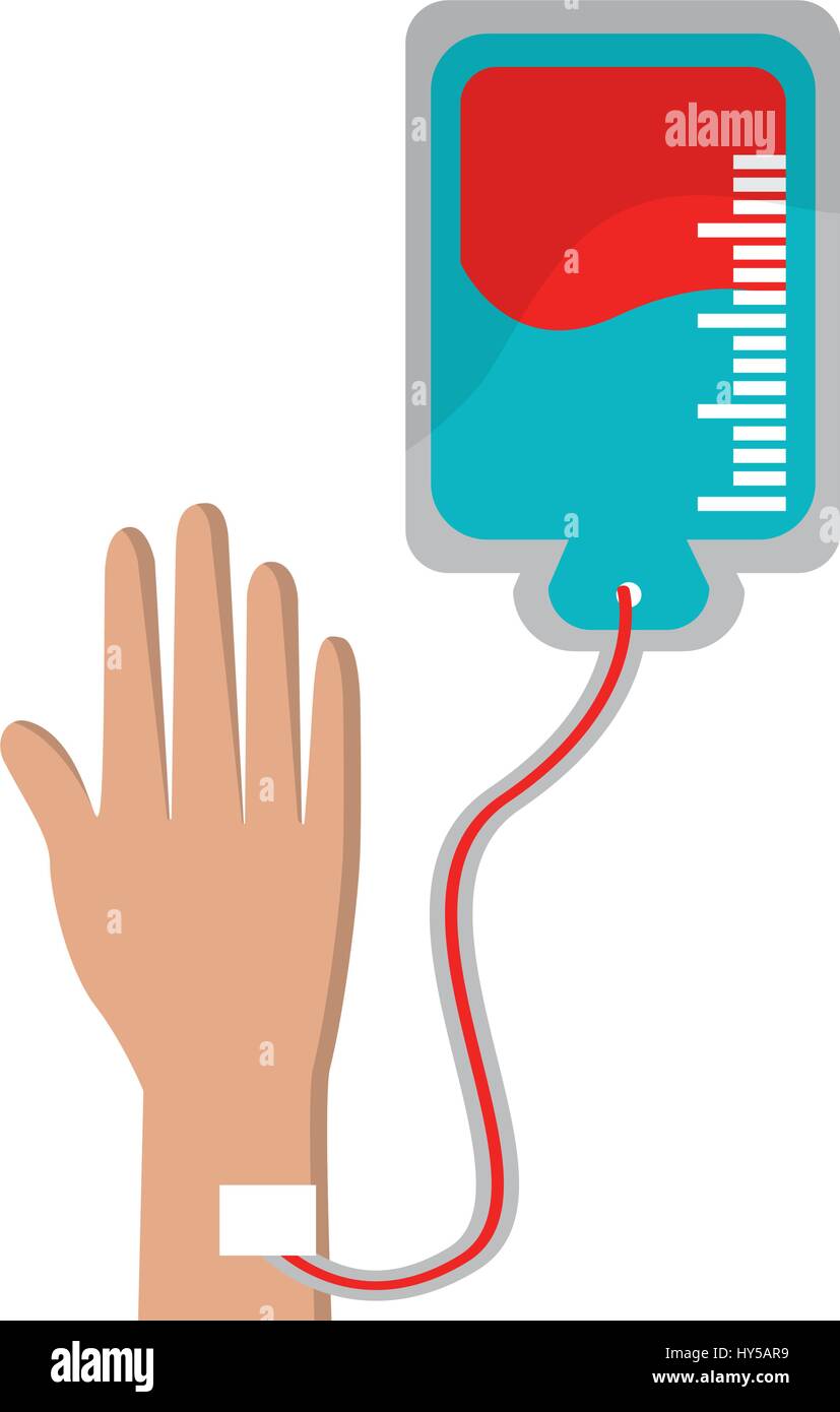 hand donating blood to help people Stock Vector Image & Art - Alamy