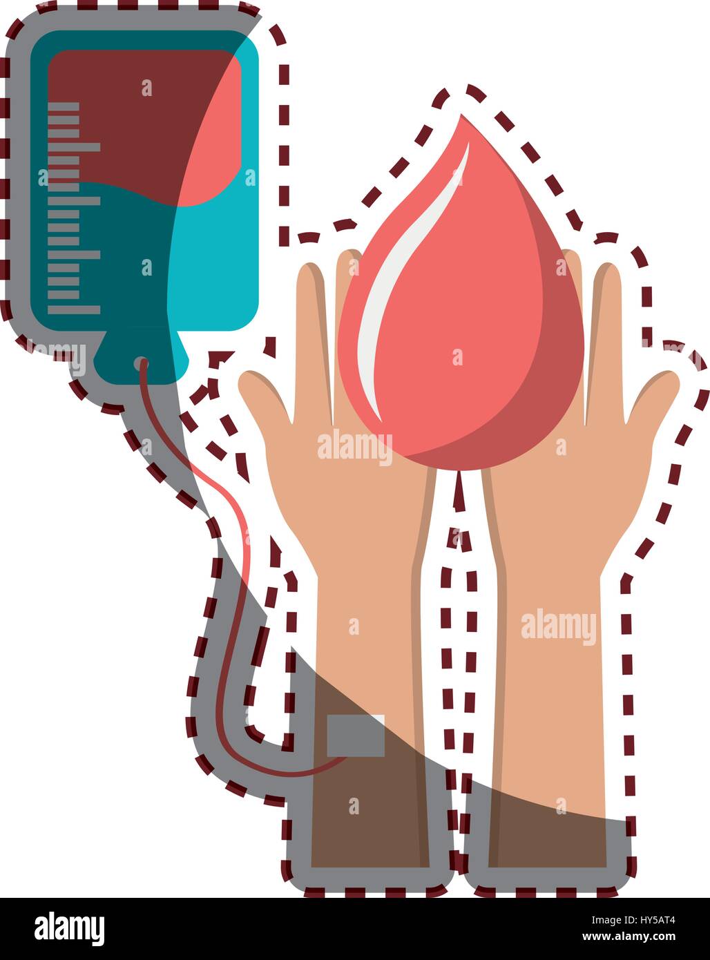 Hands donating Stock Vector Images - Alamy