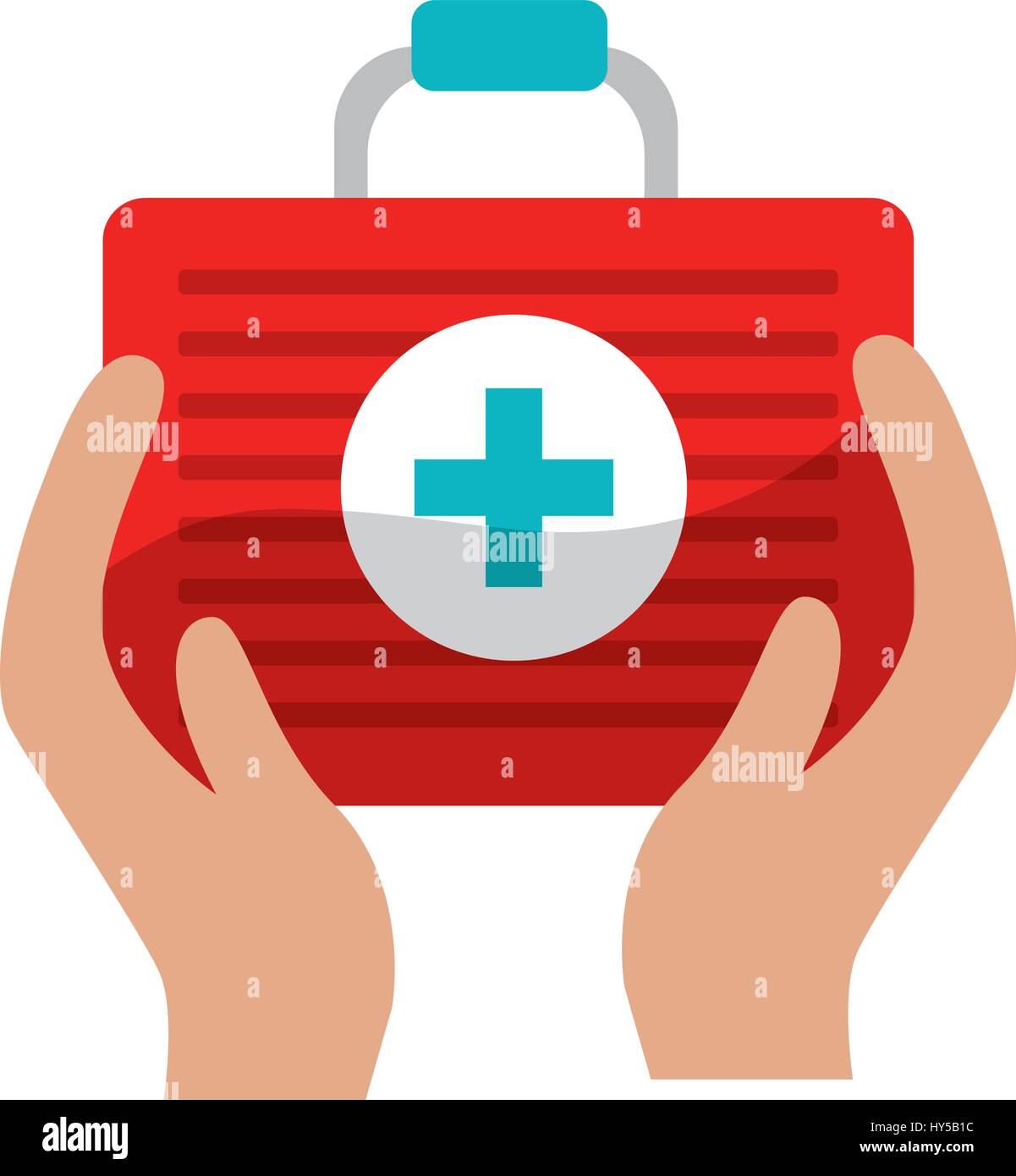 first aid kit tool in the hands Stock Vector Image & Art - Alamy