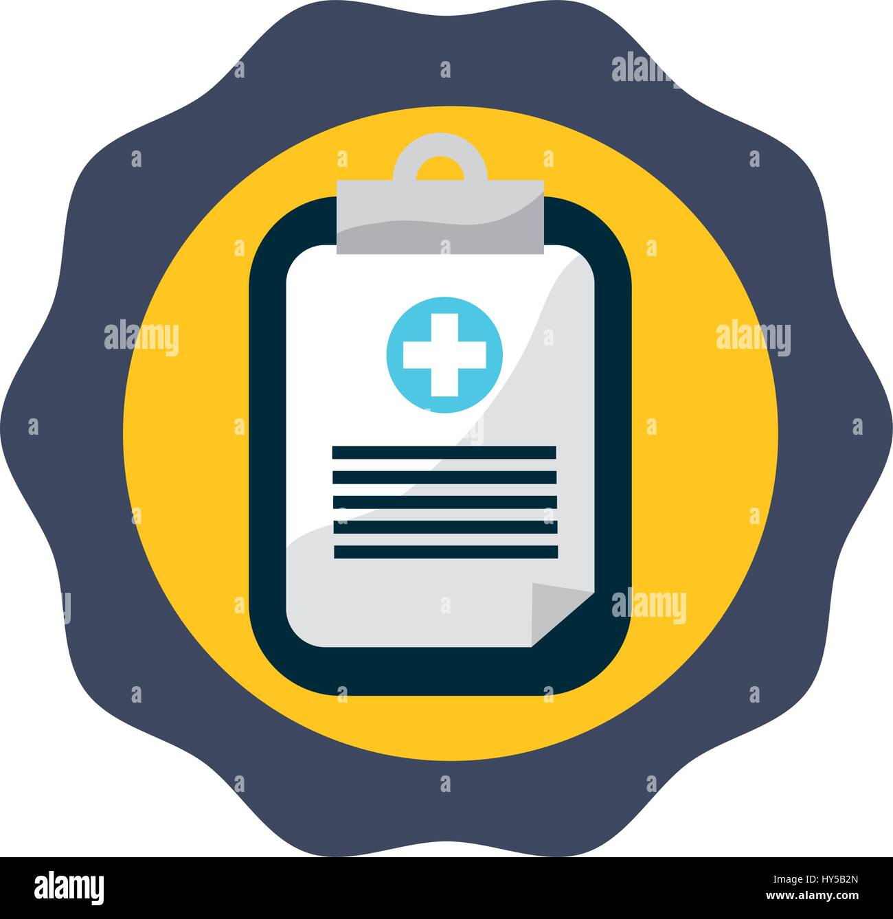 sticker hospital prescription pad icon Stock Vector Image & Art - Alamy
