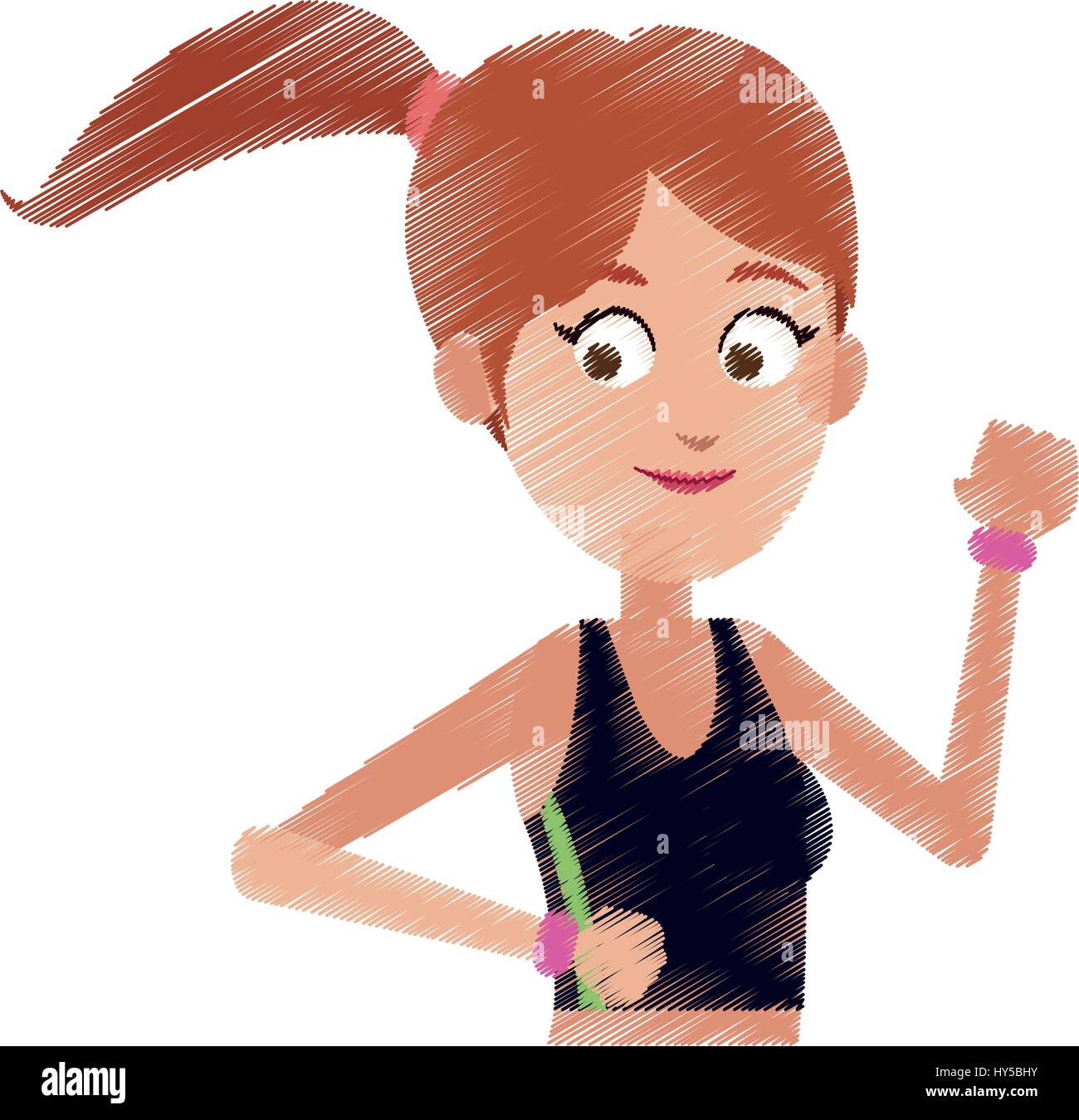 happy woman running cartoon icon image Stock Vector Image & Art - Alamy