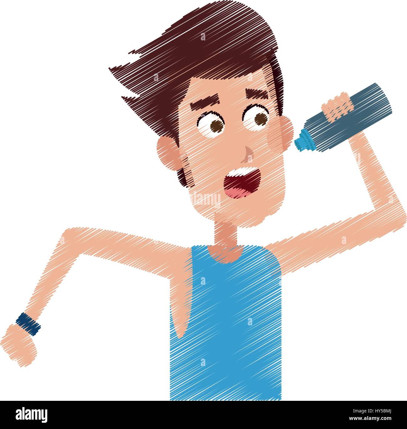 man drinking water while running icon image Stock Vector Image & Art ...