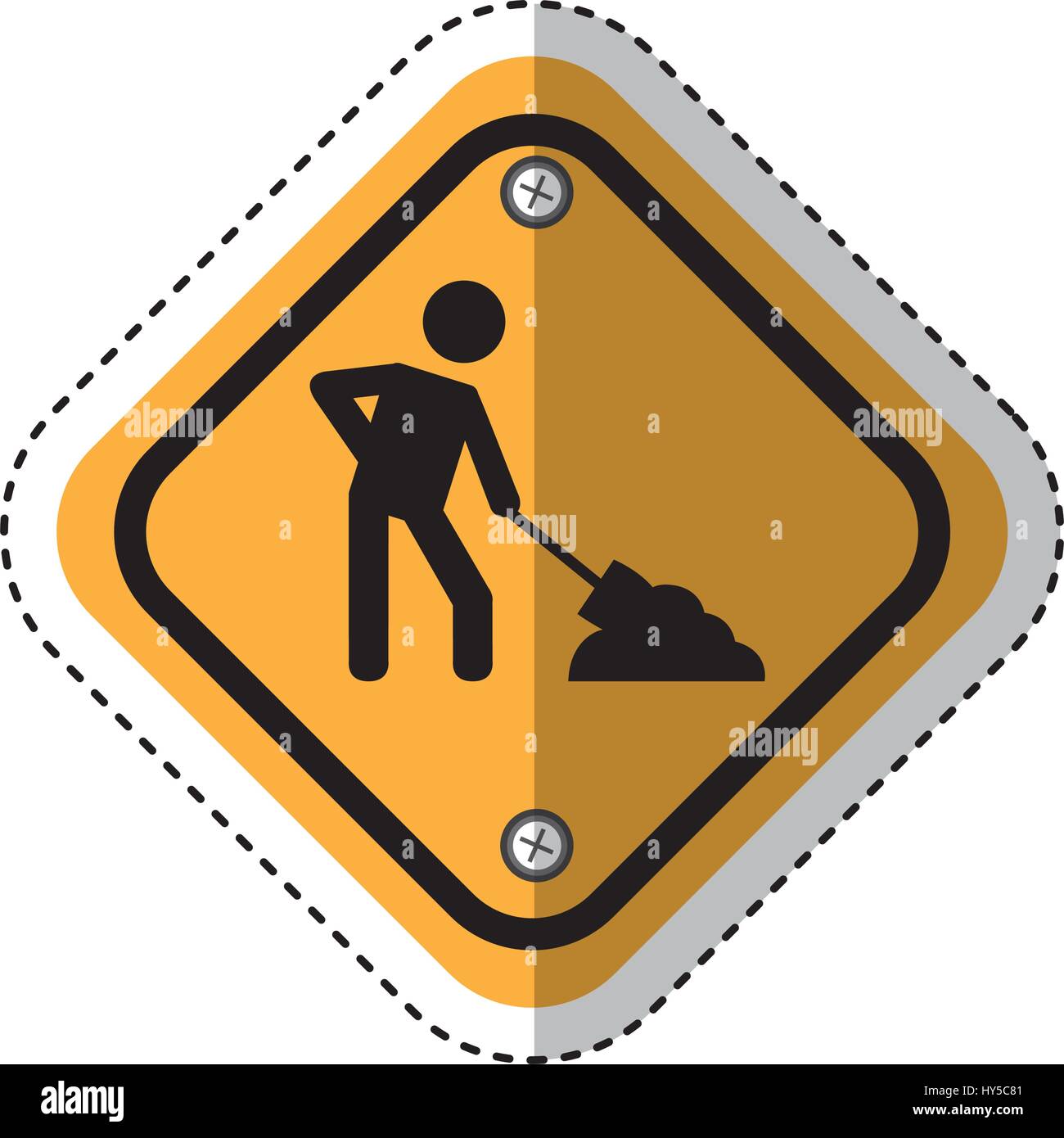 diamond caution sign icon vector illustration design Stock Vector Image ...