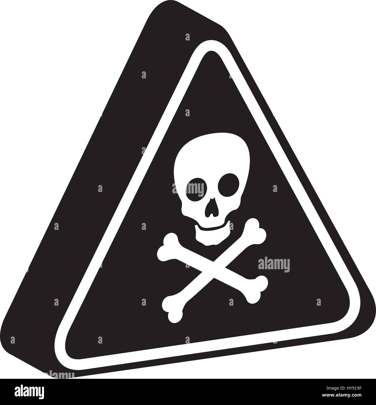 triangle caution signal icon vector illustration design Stock Vector ...