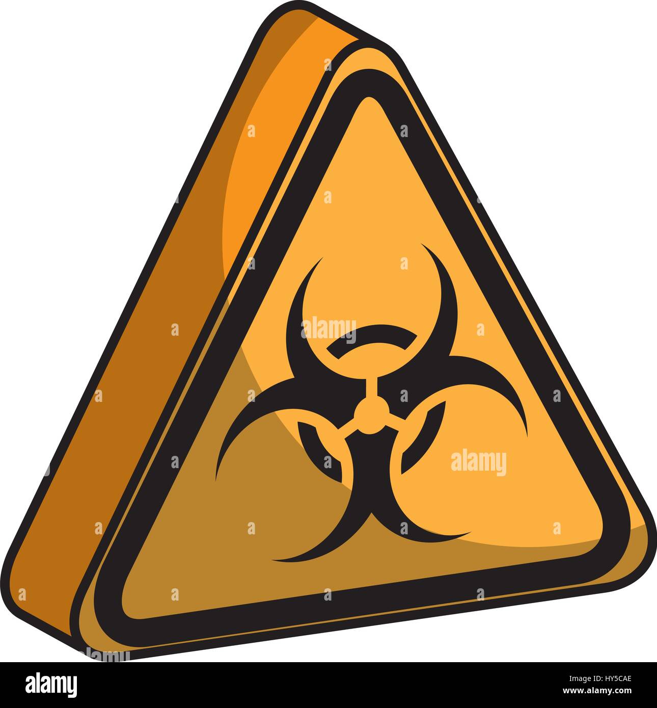 triangle caution signal icon vector illustration design Stock Vector ...