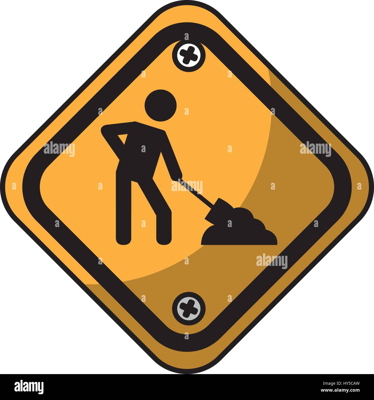diamond caution sign icon vector illustration design Stock Vector Image ...