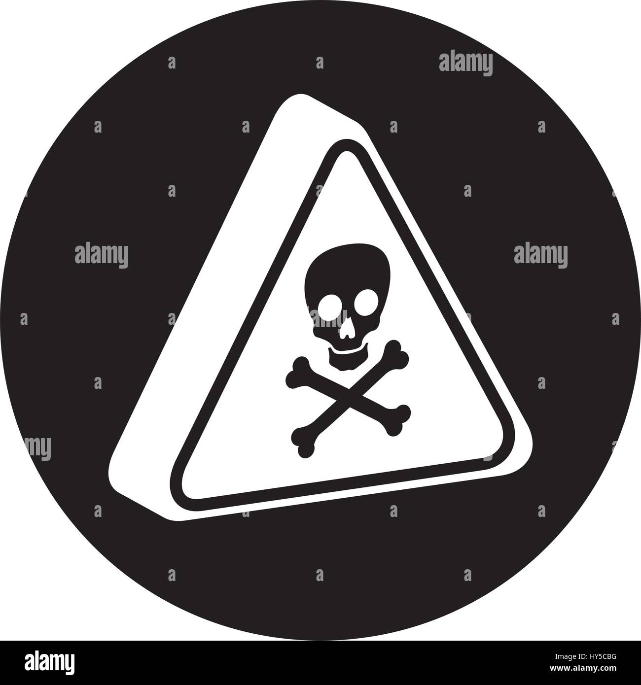 triangle caution signal icon vector illustration design Stock Vector ...