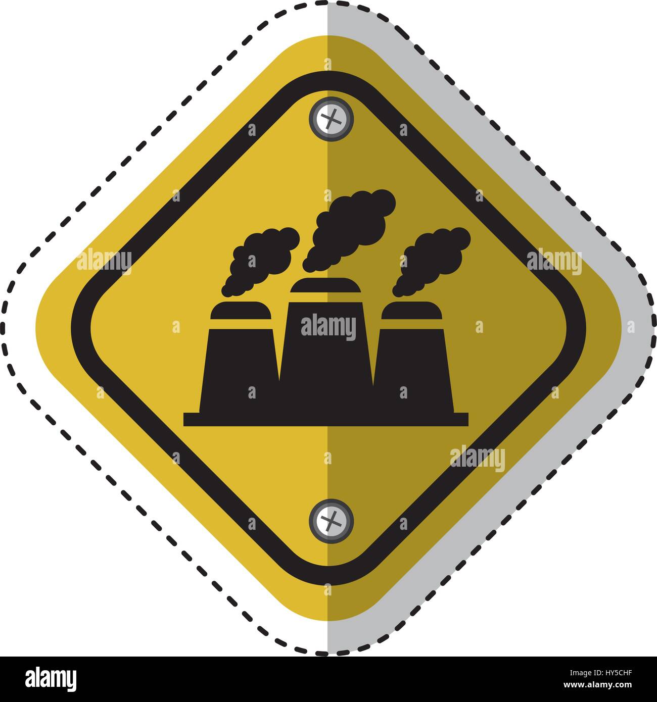 diamond caution sign icon vector illustration design Stock Vector Image ...