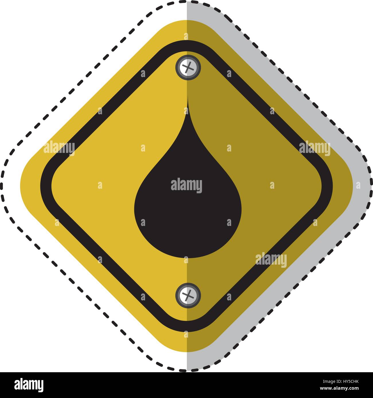 diamond caution sign icon vector illustration design Stock Vector Image ...