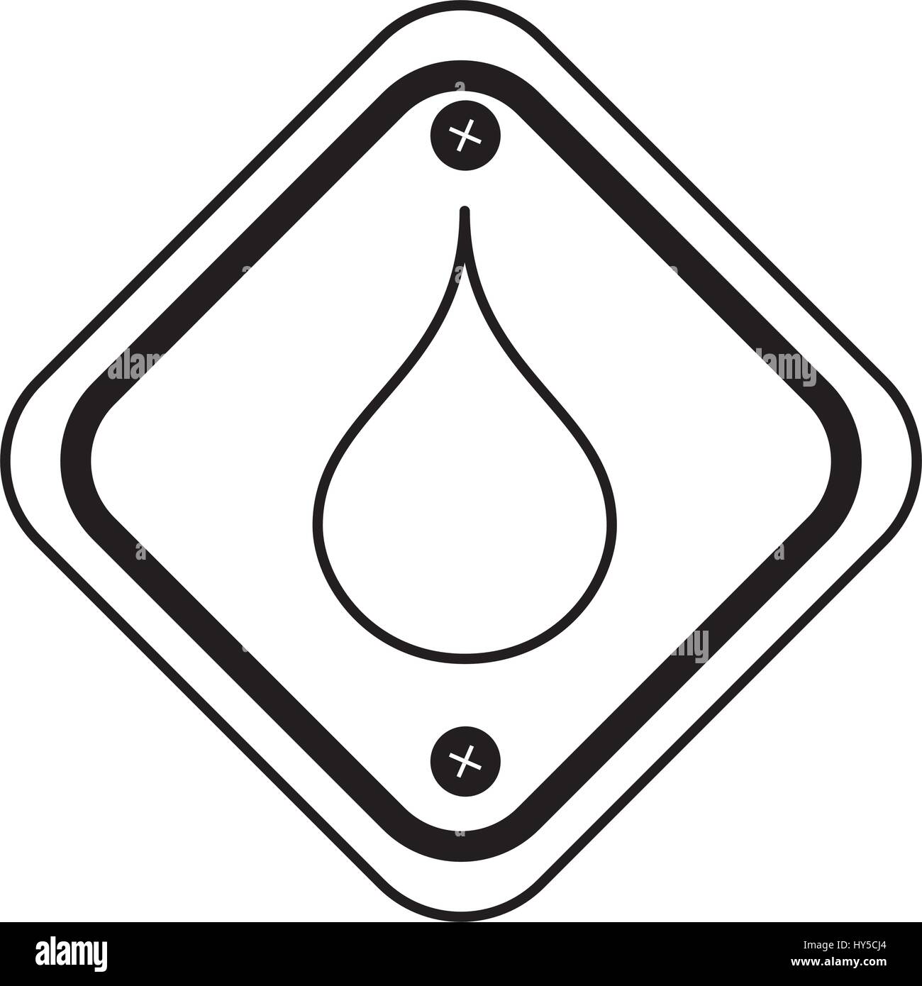diamond caution sign icon vector illustration design Stock Vector Image ...