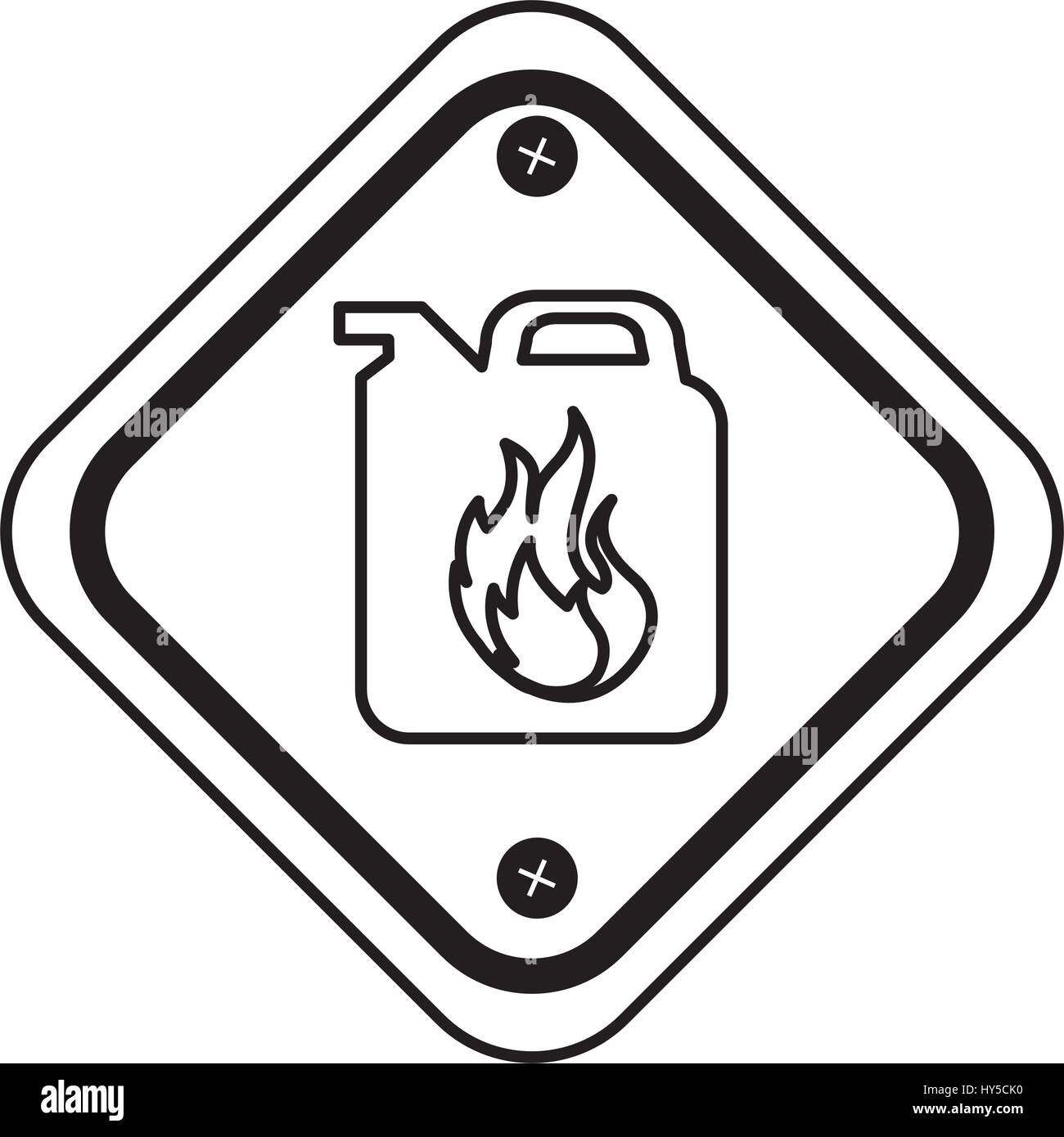 diamond caution sign icon vector illustration design Stock Vector Image ...