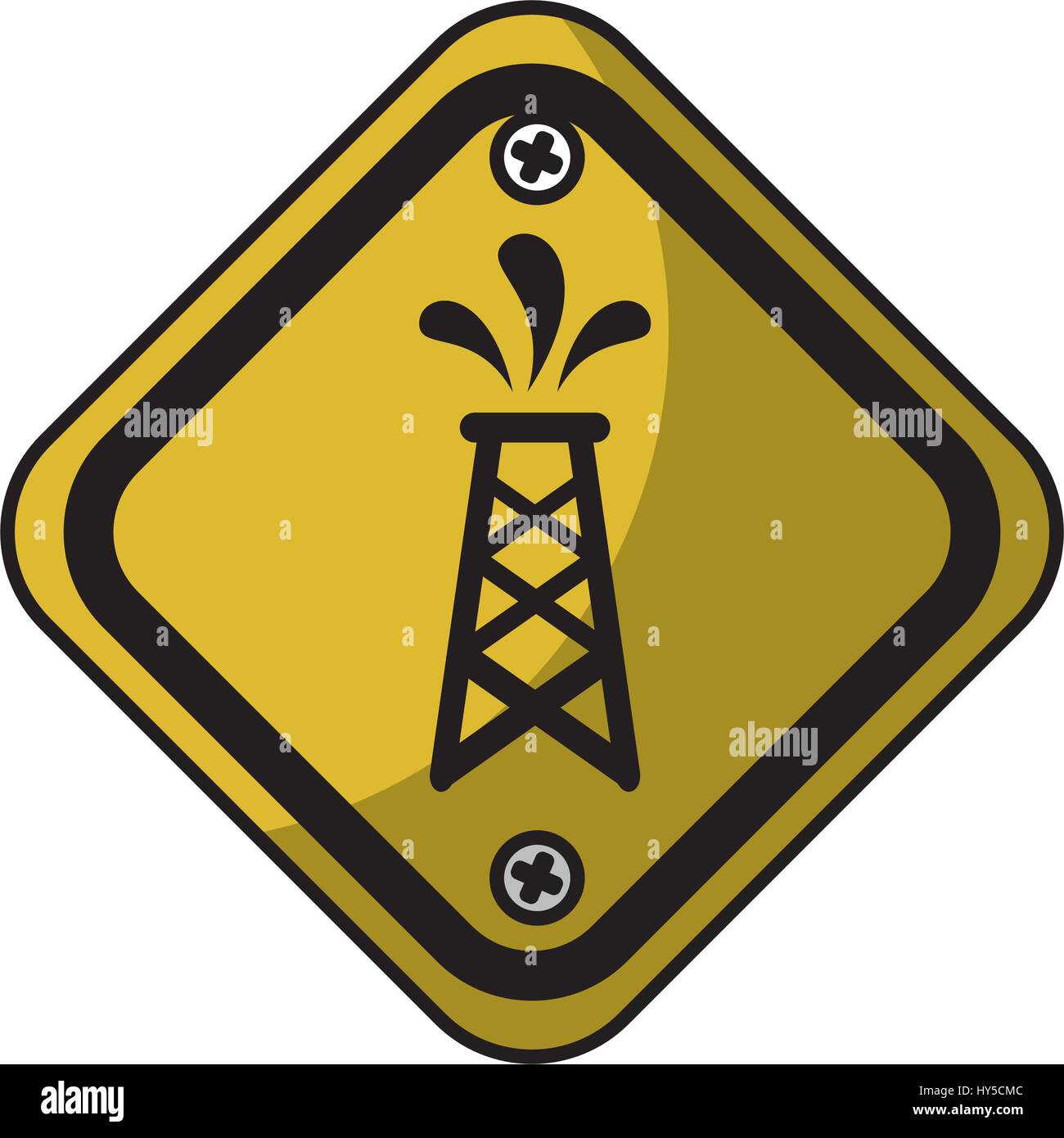 diamond caution sign icon vector illustration design Stock Vector Image ...