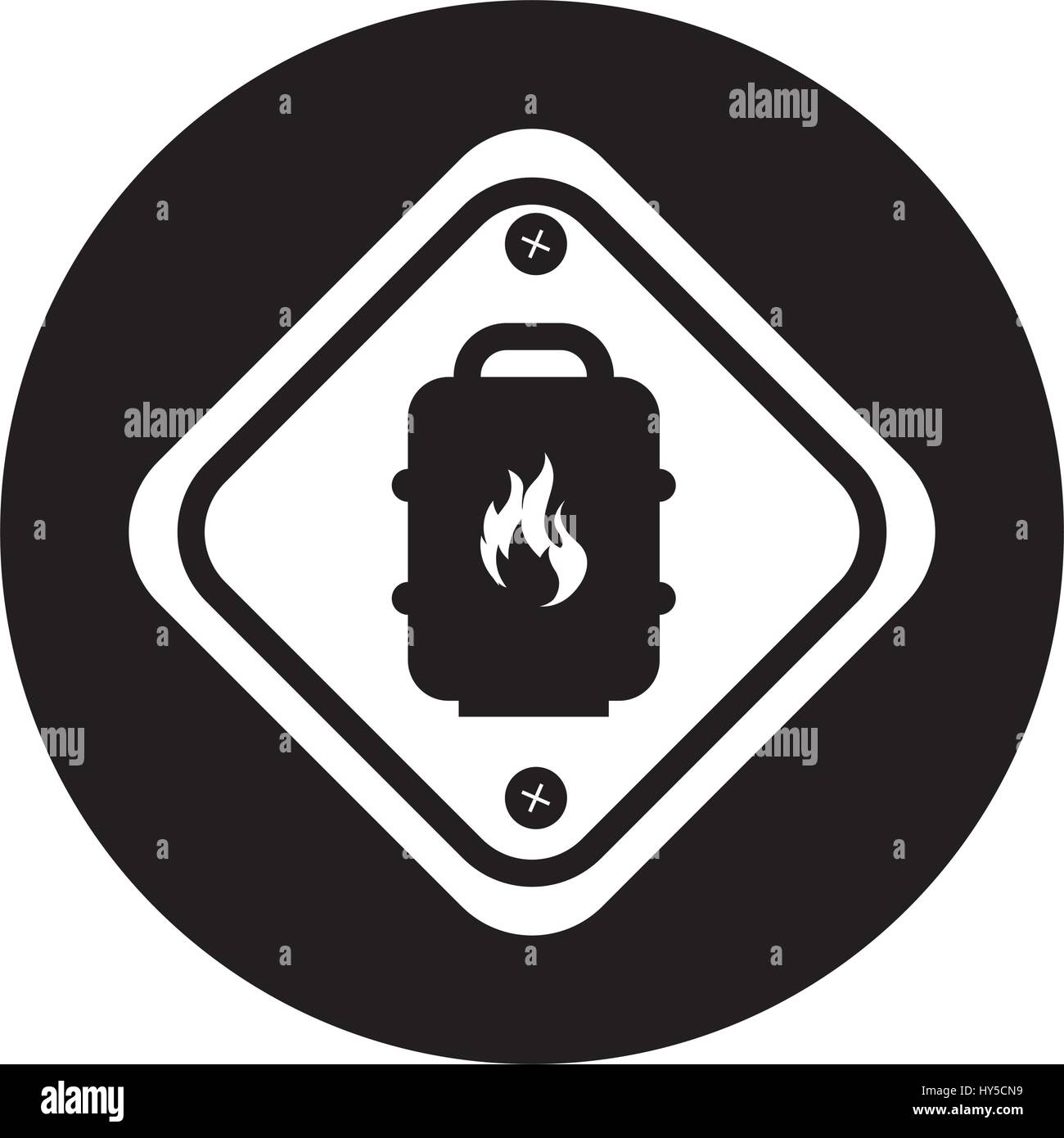 diamond caution sign icon vector illustration design Stock Vector Image ...