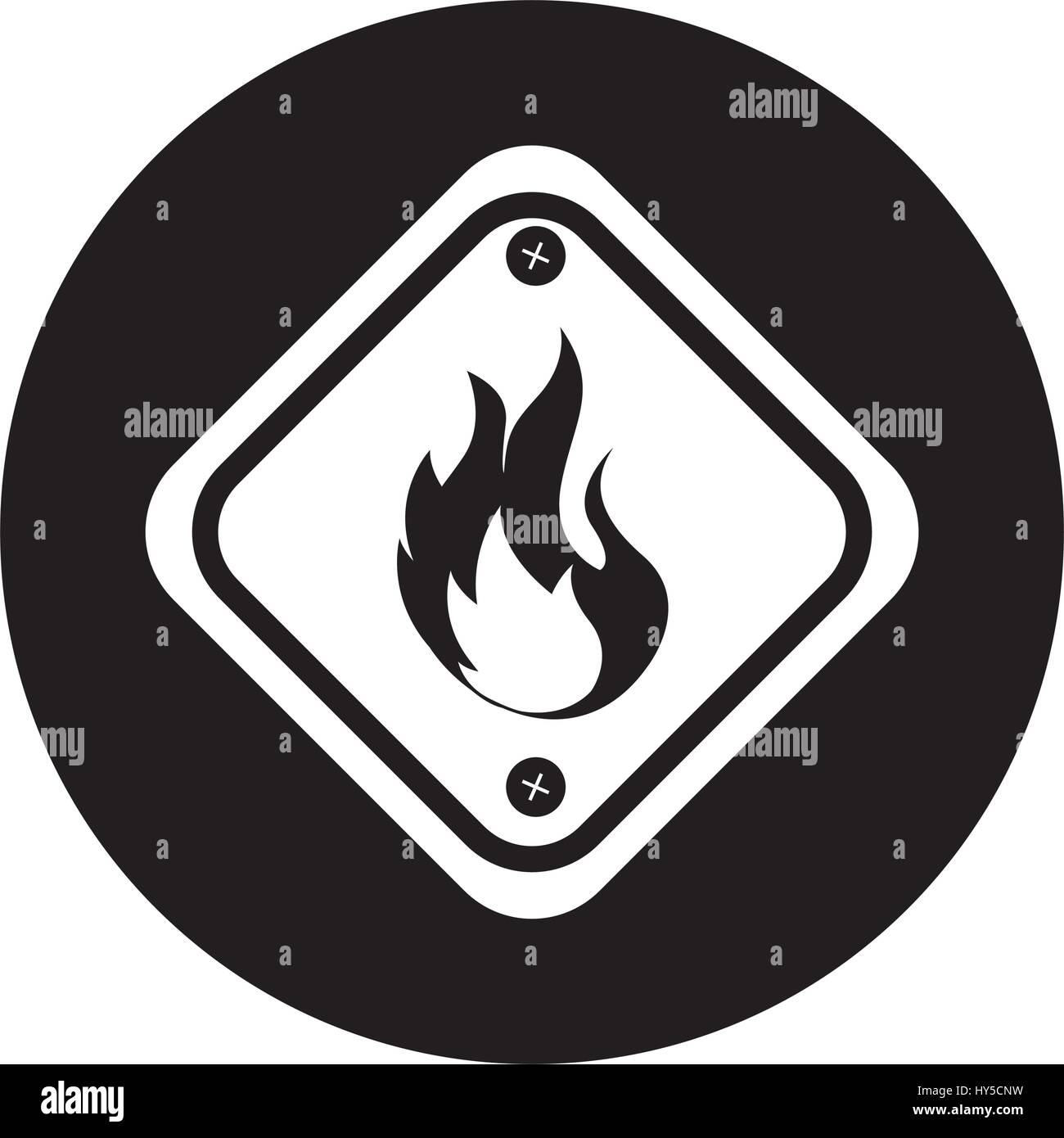 diamond caution sign icon vector illustration design Stock Vector Image ...