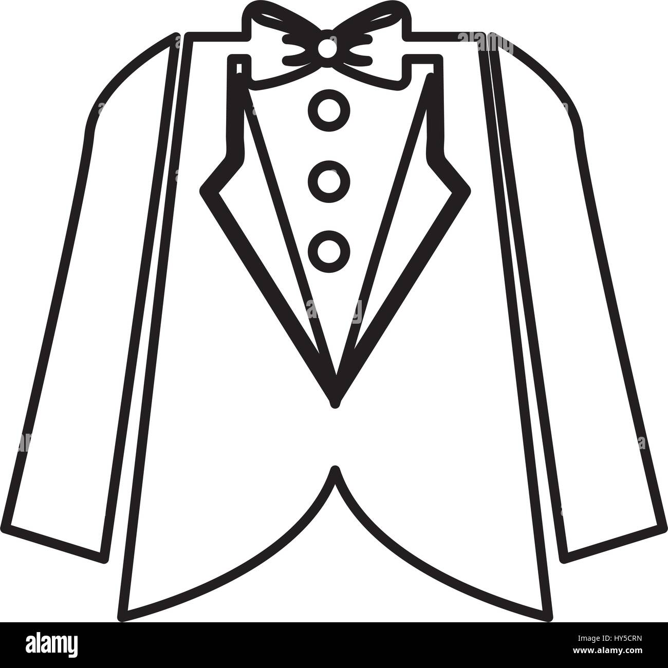 elegant masculine dress icon vector illustration design Stock Vector ...