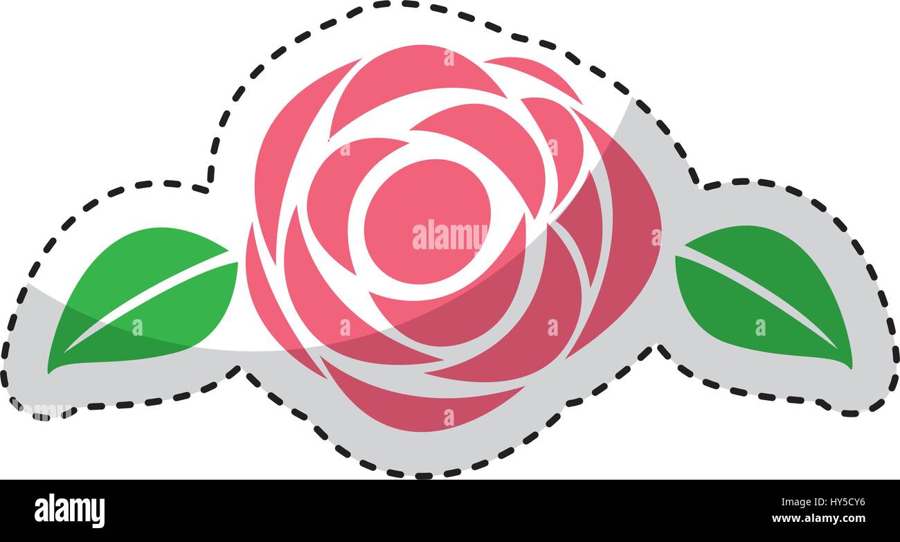 cute rose isolated icon vector illustration design Stock Vector Image ...