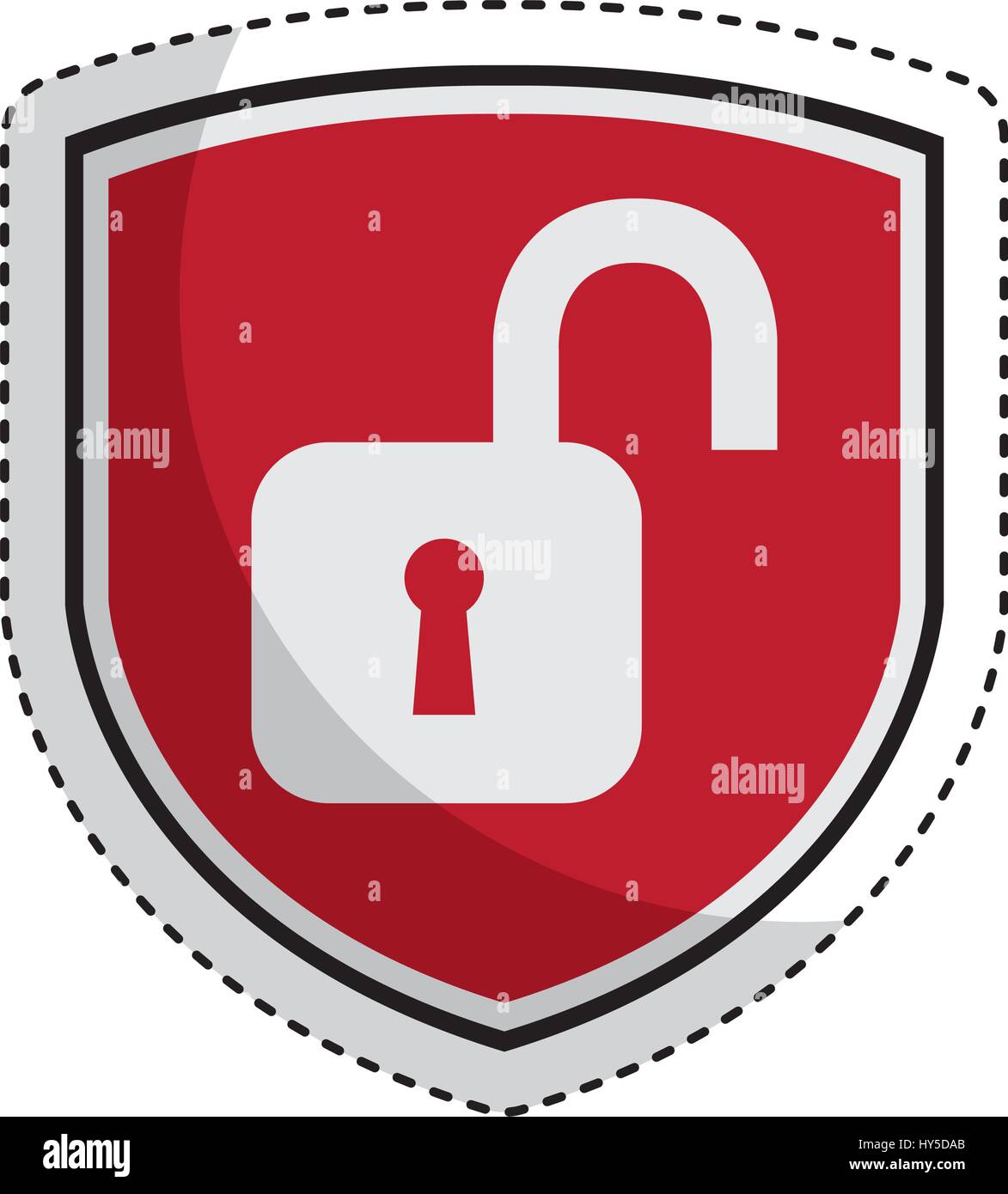 shield insurance with padlock isolated icon vector illustration design ...