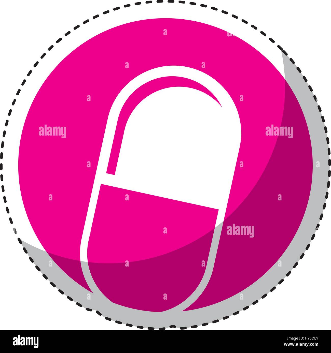 capsule drug isolated icon vector illustration design Stock Vector ...