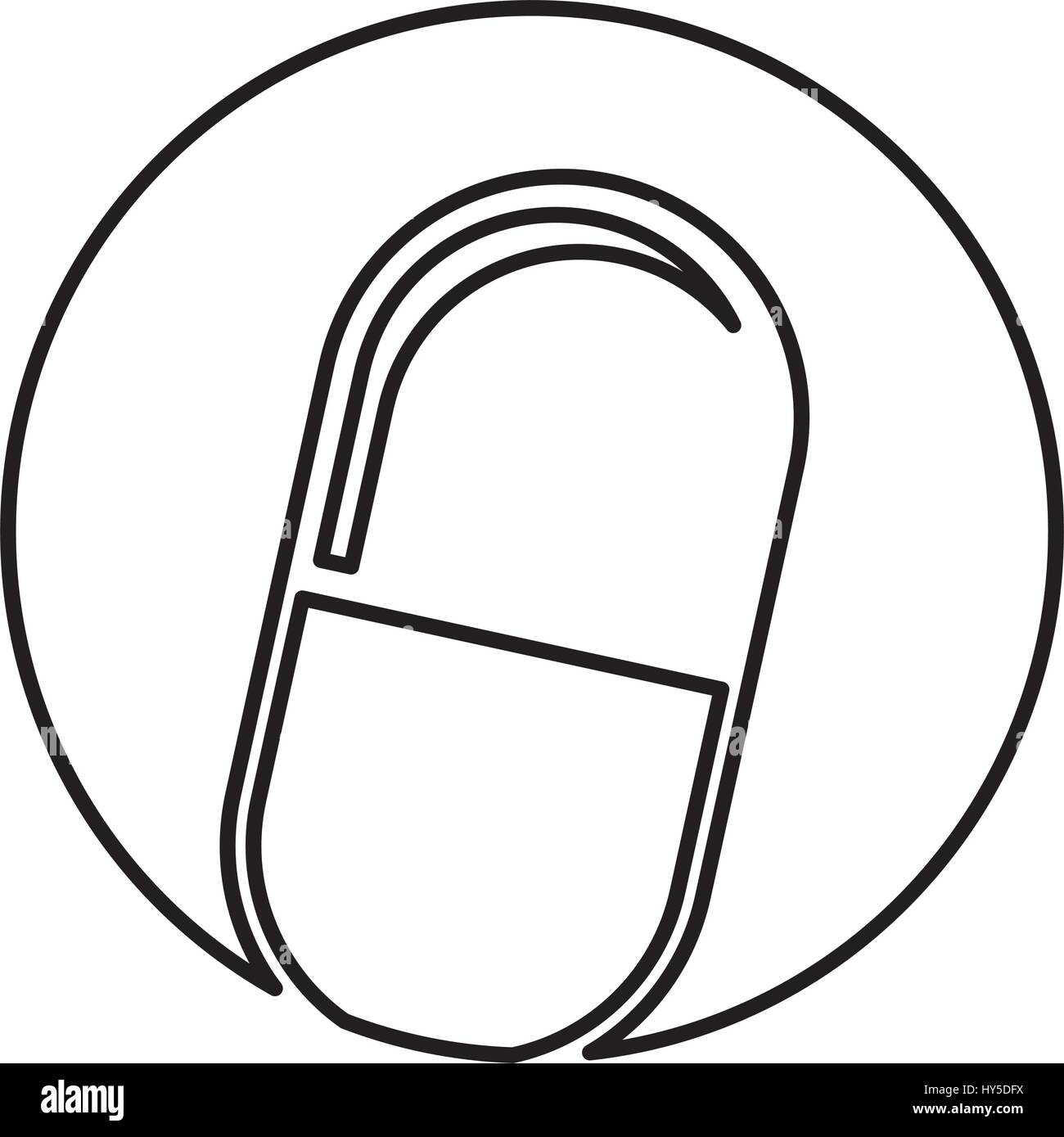 capsule drug isolated icon vector illustration design Stock Vector ...