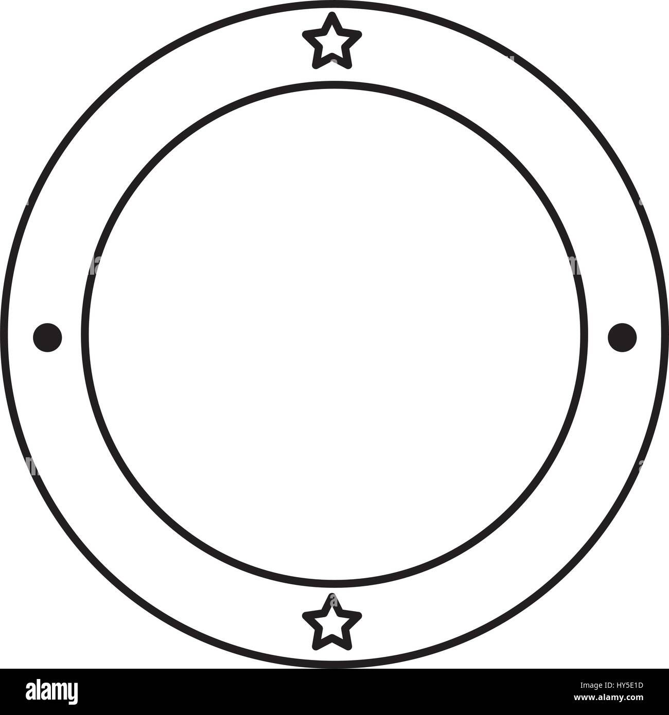 circle seal stamp frame vector illustration design Stock Vector Image ...