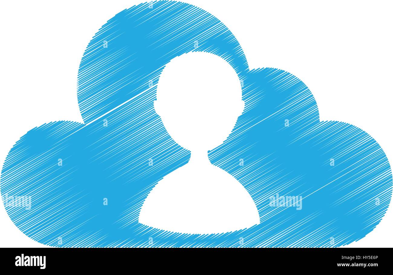 Symbol image cloud computing user Stock Vector Images - Alamy
