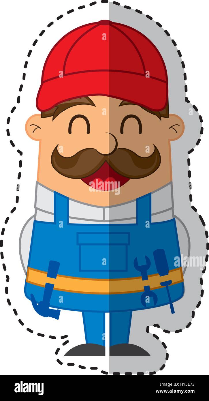 Portrait mechanic Stock Vector Images - Alamy