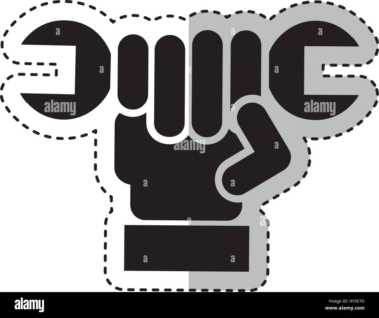 hand with wrench mechanic tool icon Stock Vector Image & Art - Alamy