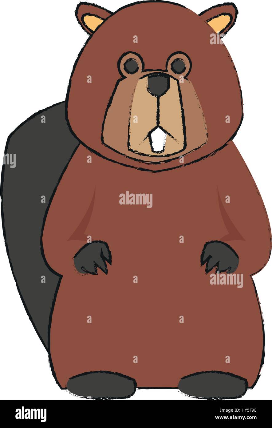 Beaver cartoon hi-res stock photography and images - Alamy