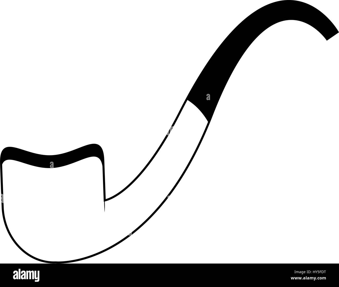 Smoking pipe shape Black and White Stock Photos & Images - Alamy