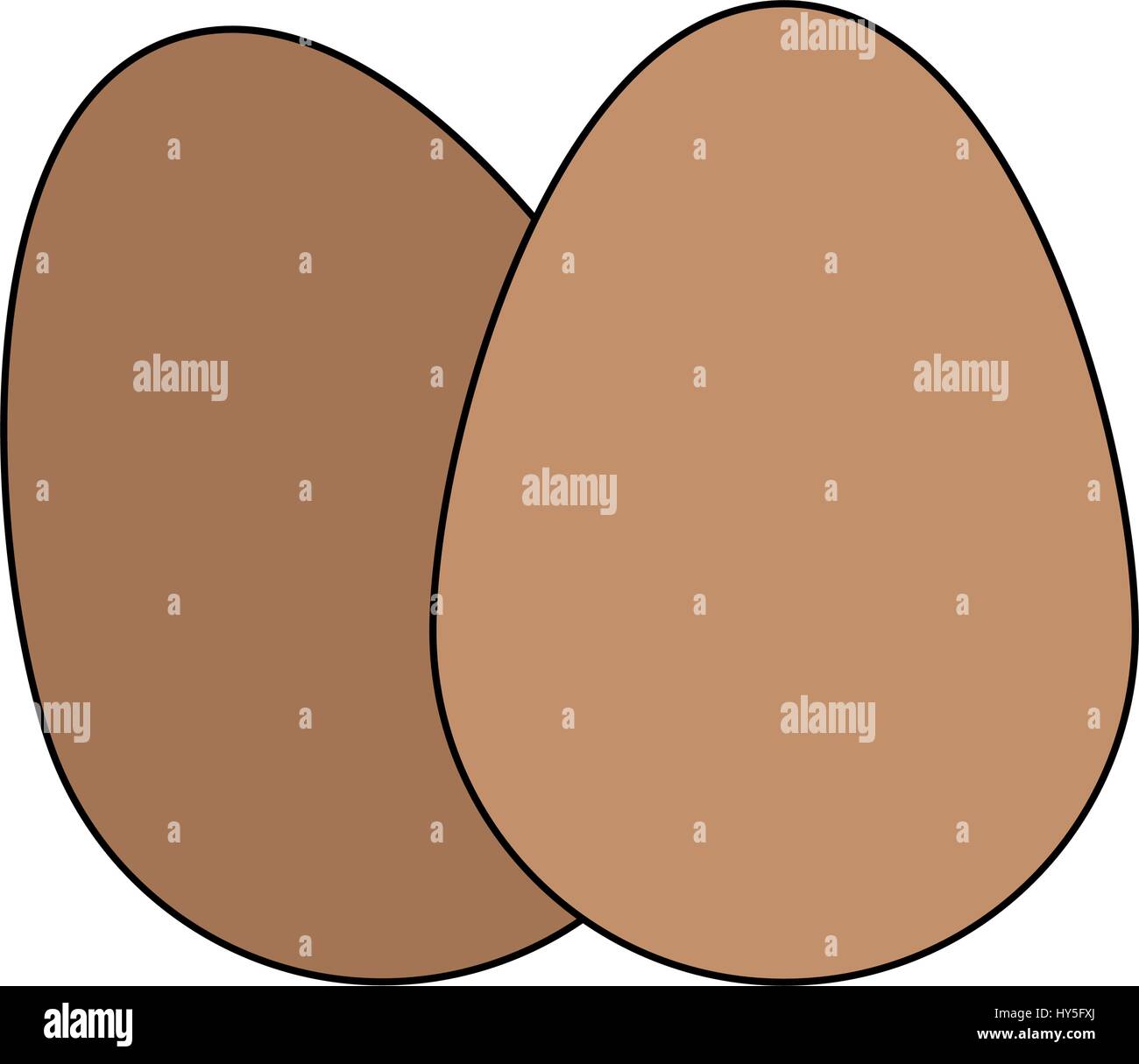 Two boiled eggs Stock Vector Images - Alamy