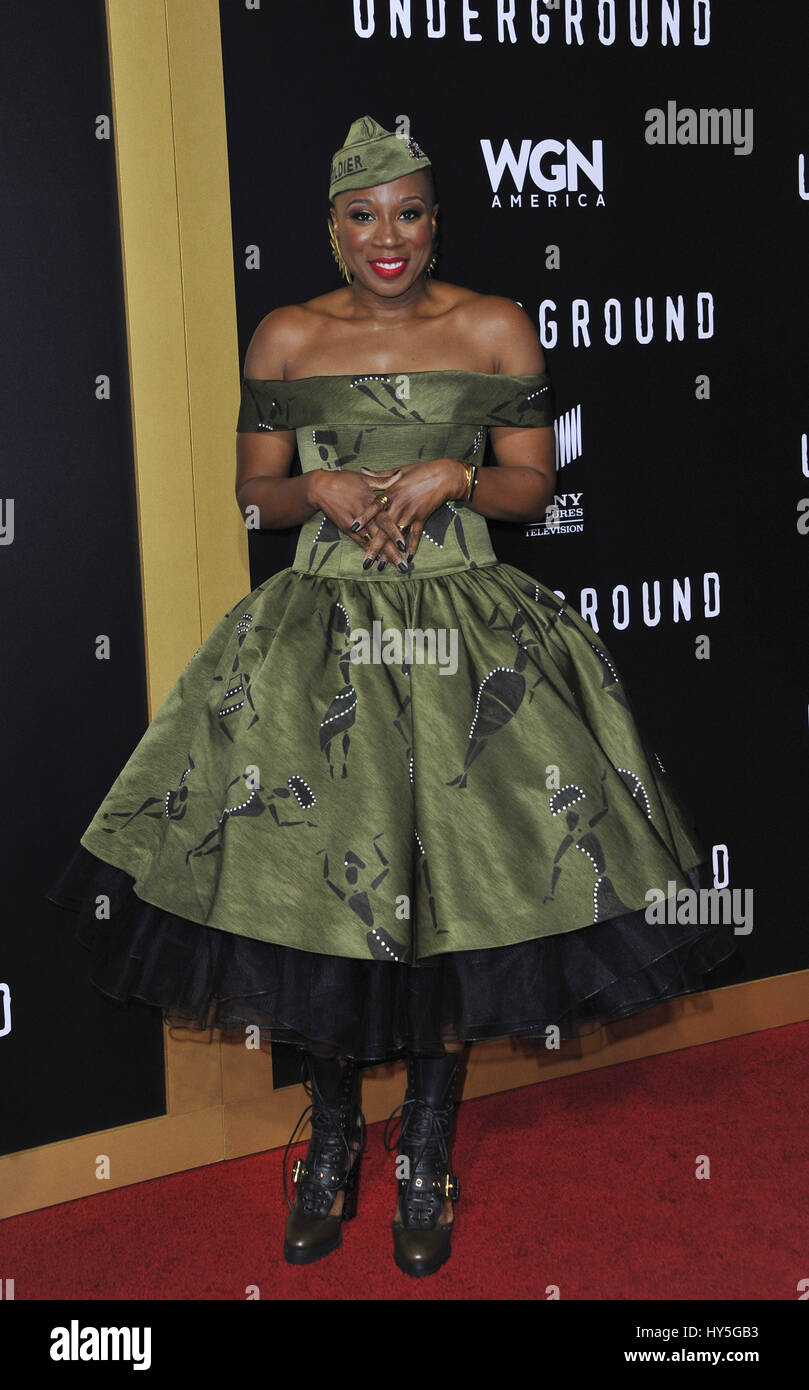 Film Premiere of 'Underground' Season Two - Arrivals Featuring: Aisha Hinds Where: Los Angeles ...