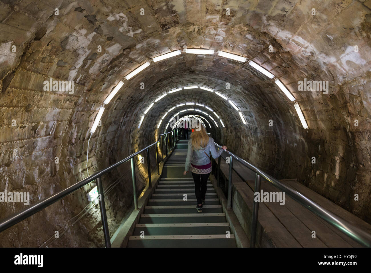 Entrance to Salina Turda salt mine located in the Durgau-Valea Sarata ...
