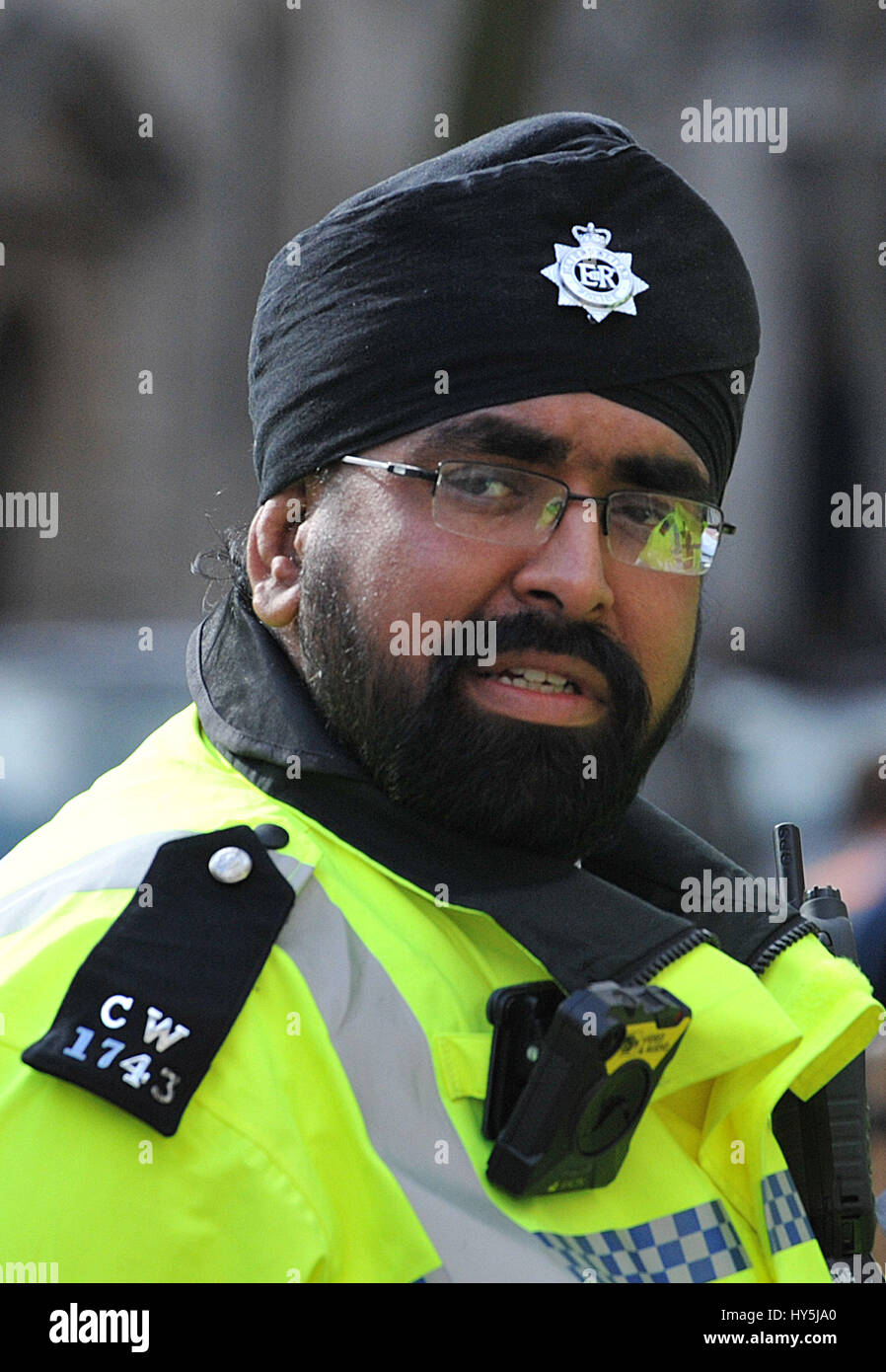 Sikhs sikh beard turban pc gurkipal singh sura police hi-res stock ...