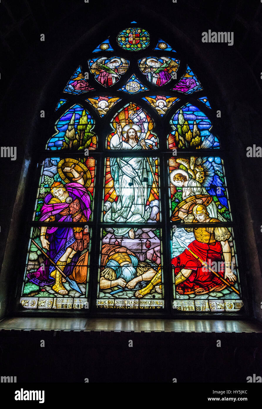 Gothic-style Roman Catholic church of Saint Michael, located on Union ...