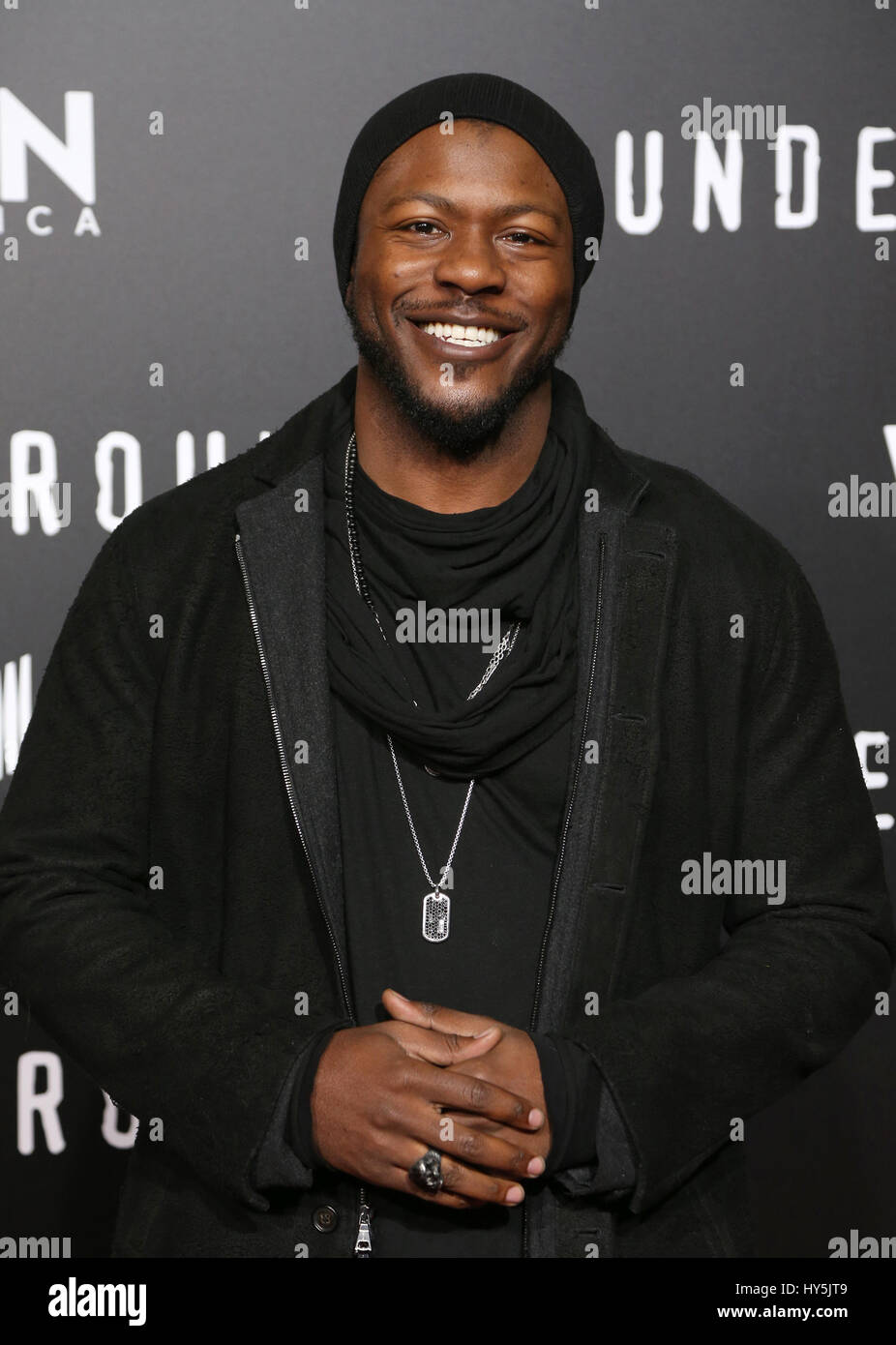 Premiere Of WGN America's 'Underground' Season 2 Featuring: Edwin Hodge ...
