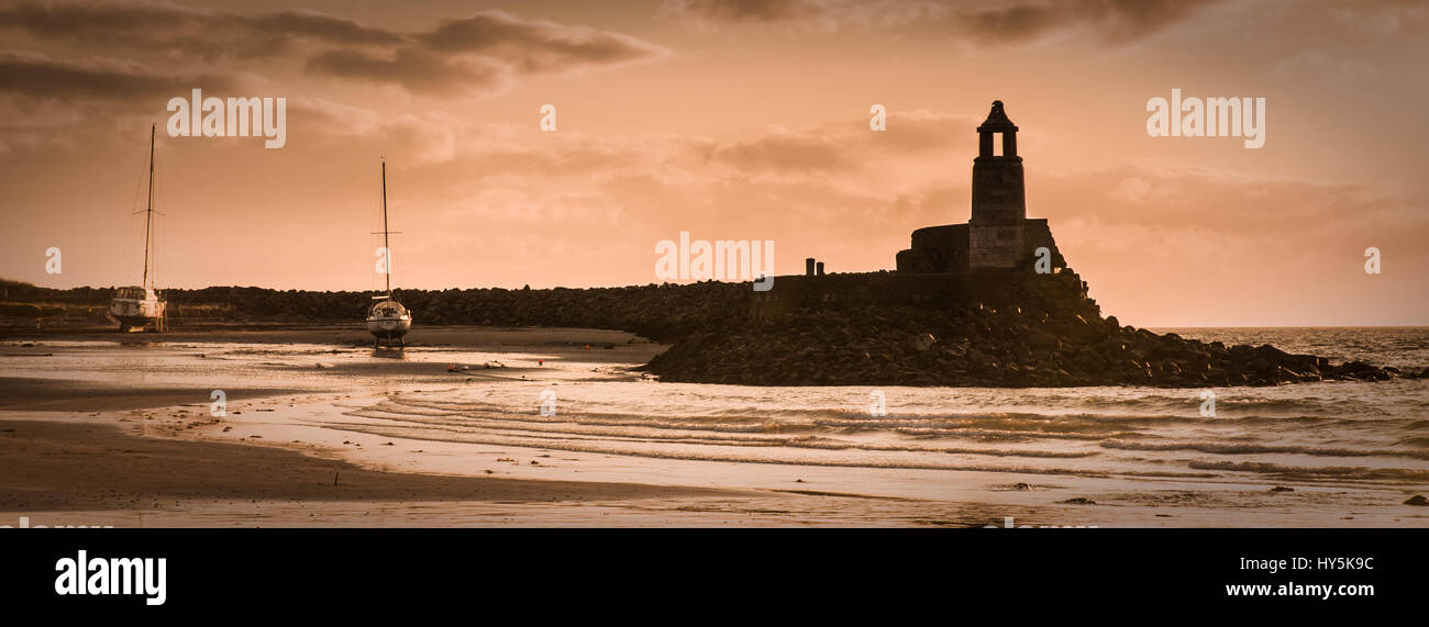 Port Logan Lighthouse, Scotland Stock Photo - Alamy