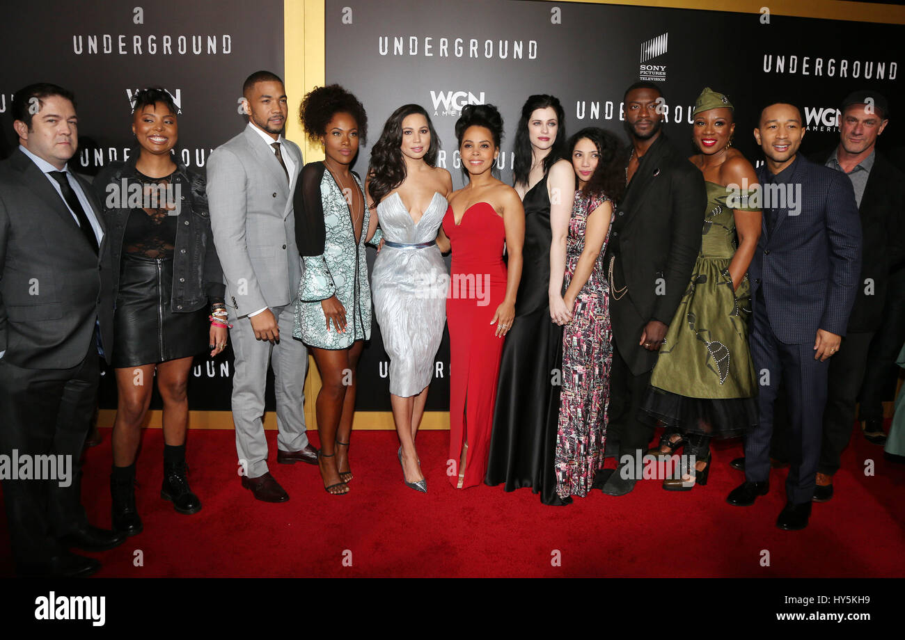 Premiere Of WGN America's Underground" Season 2 Featuring: The cast ...