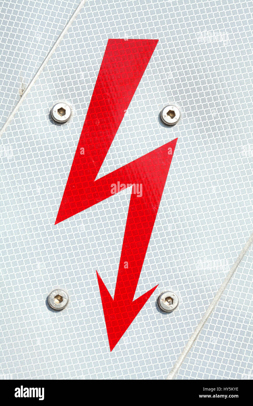 red flash on traffic sign Confined Railroad Track Stock Photo - Alamy