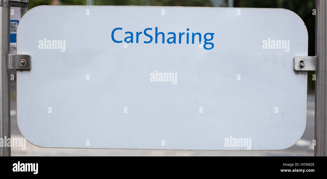 Carsharing sign hi-res stock photography and images - Alamy