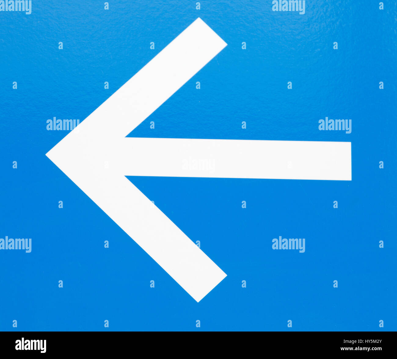 Traffic Sign White Arrow Stock Photo - Alamy