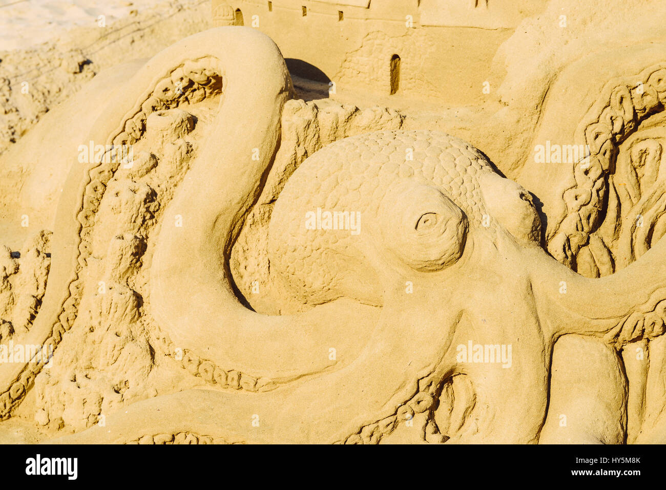 Sand The In Octopus Scjlpture