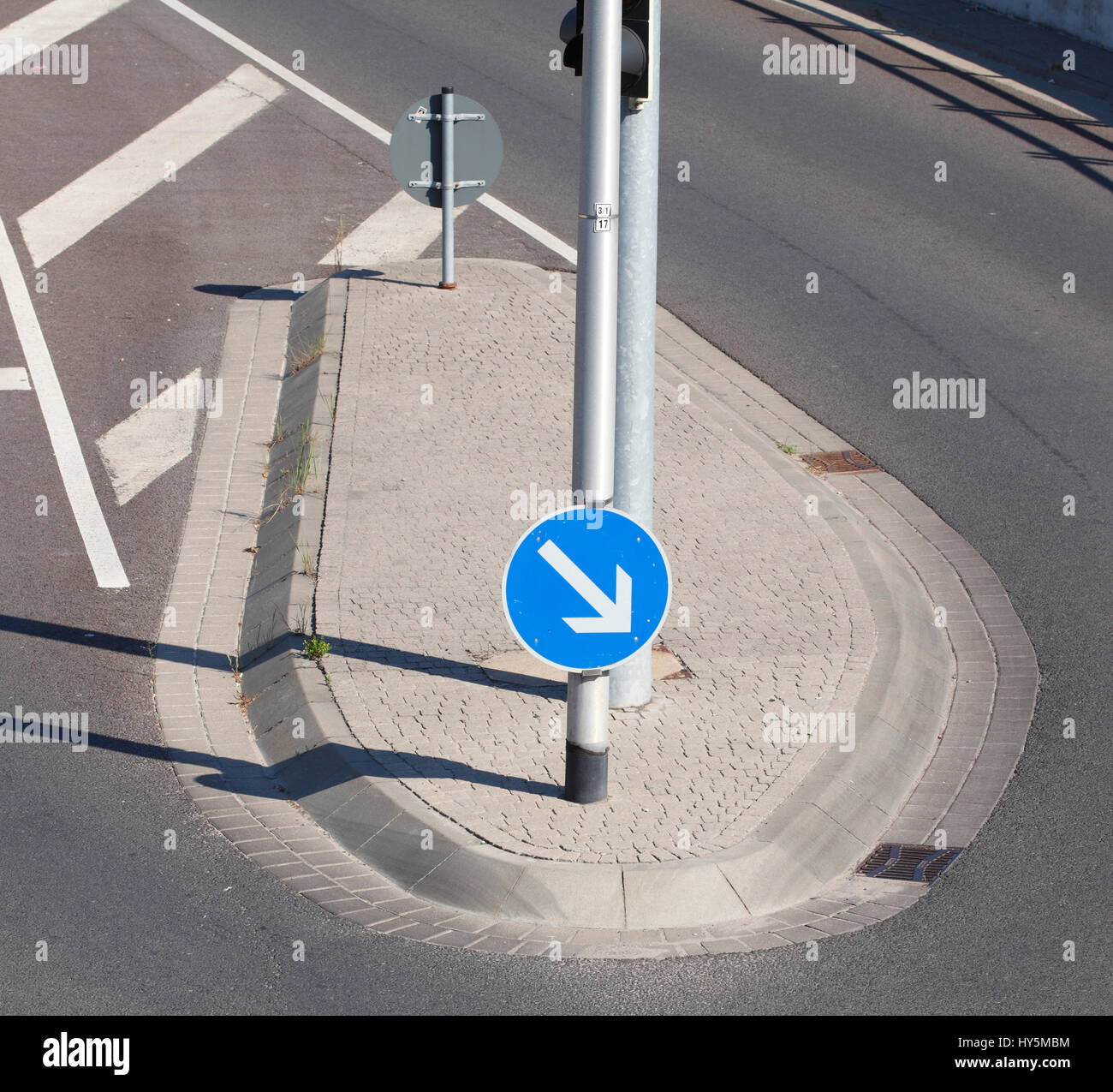 Road Sign Arrow Pointing right, Germany, Europe Stock Photo - Alamy