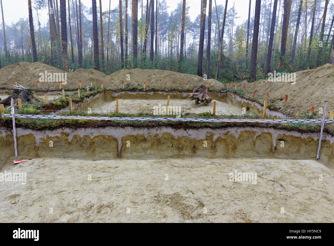The site of archaeological excavation Stock Photo - Alamy