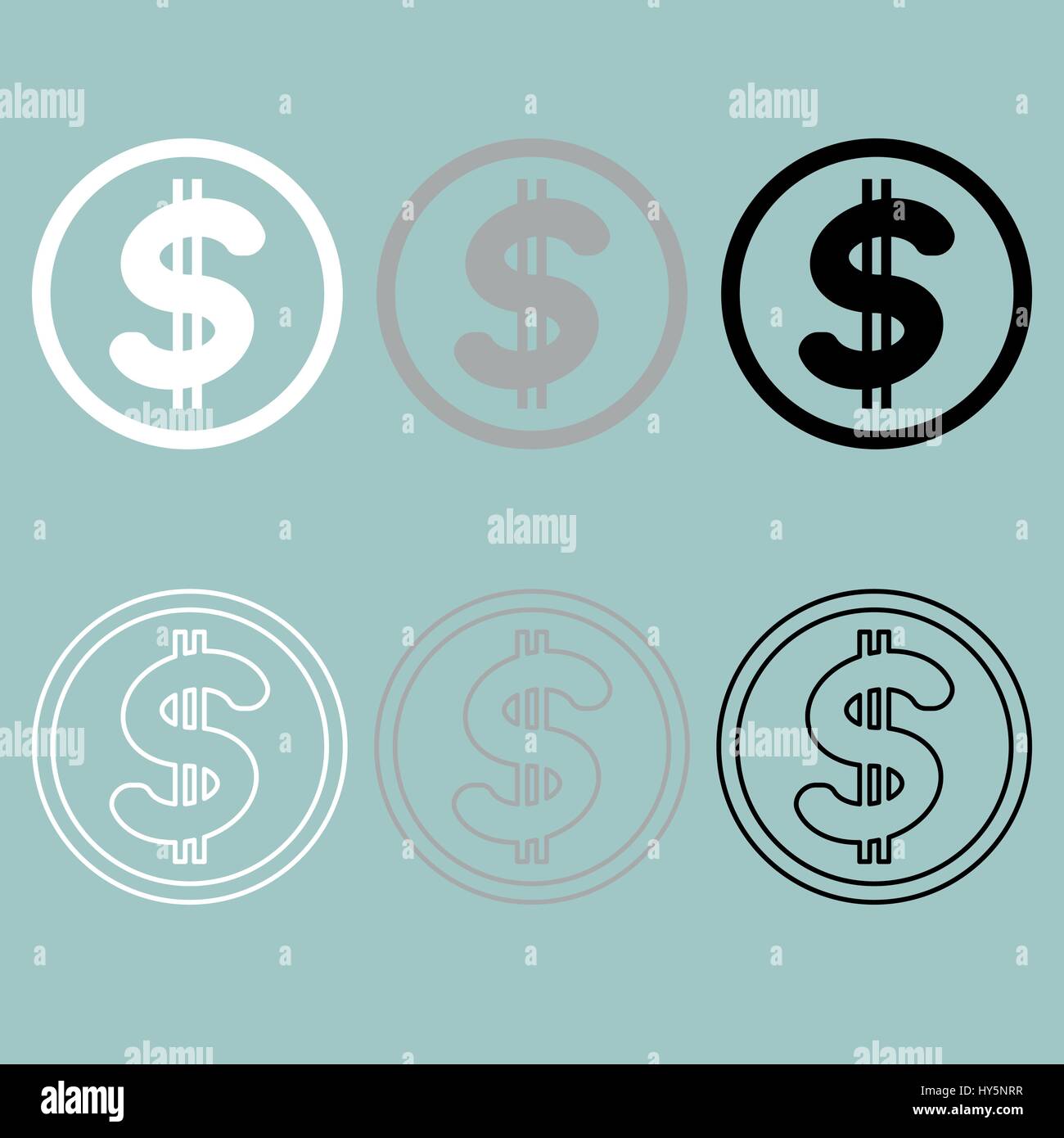 Symbol of monet Stock Vector Images - Alamy