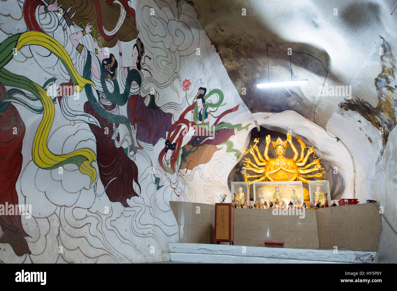 The Perak Tong. It is a Chinese Buddhist temple built within a ...