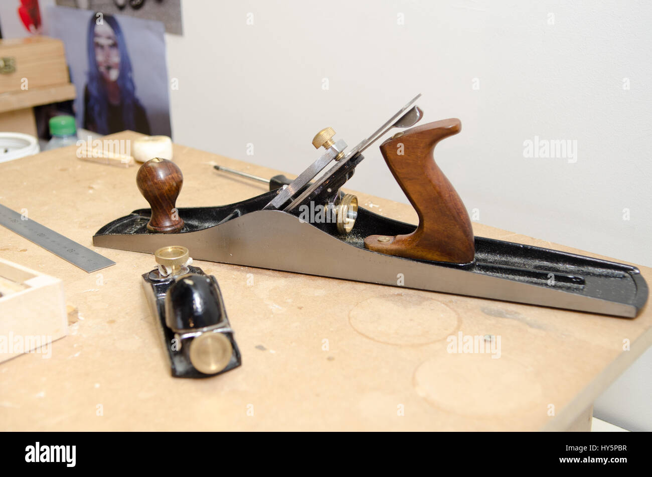 Woodworking tools Craft Lessons Carpenter Stock Photo - Alamy