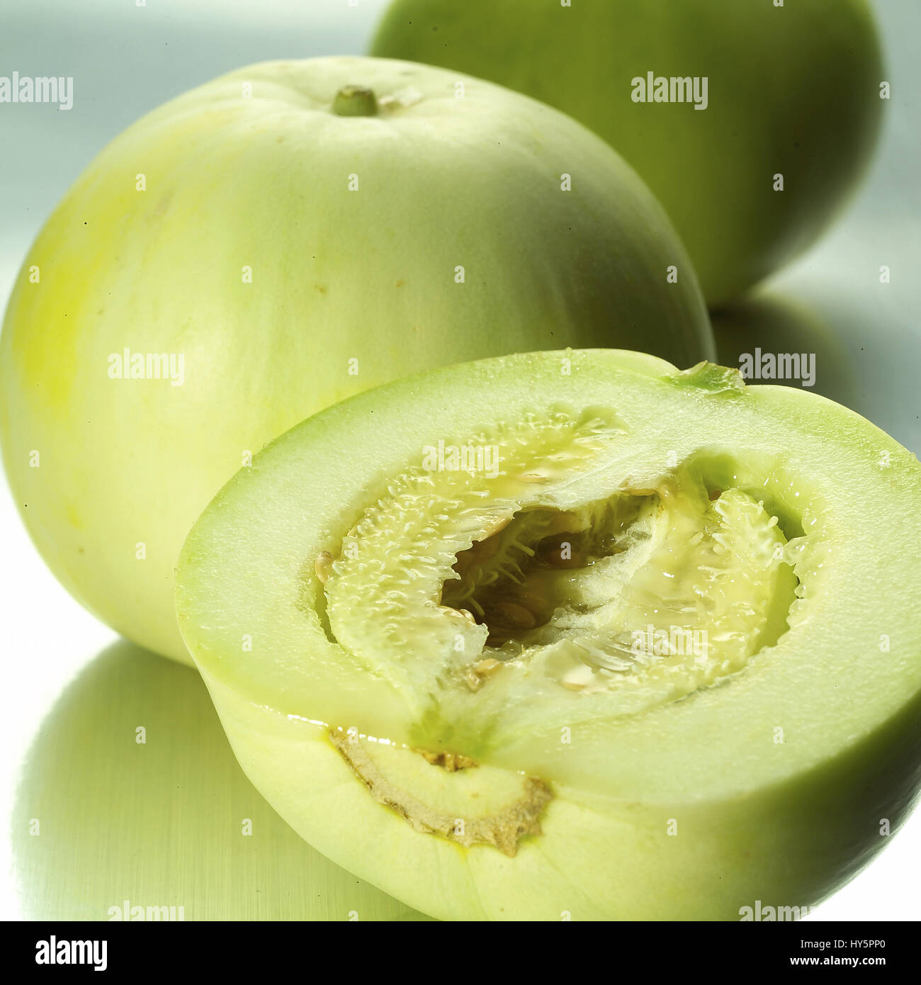 Cross section honeydew melon on hi-res stock photography and images - Alamy
