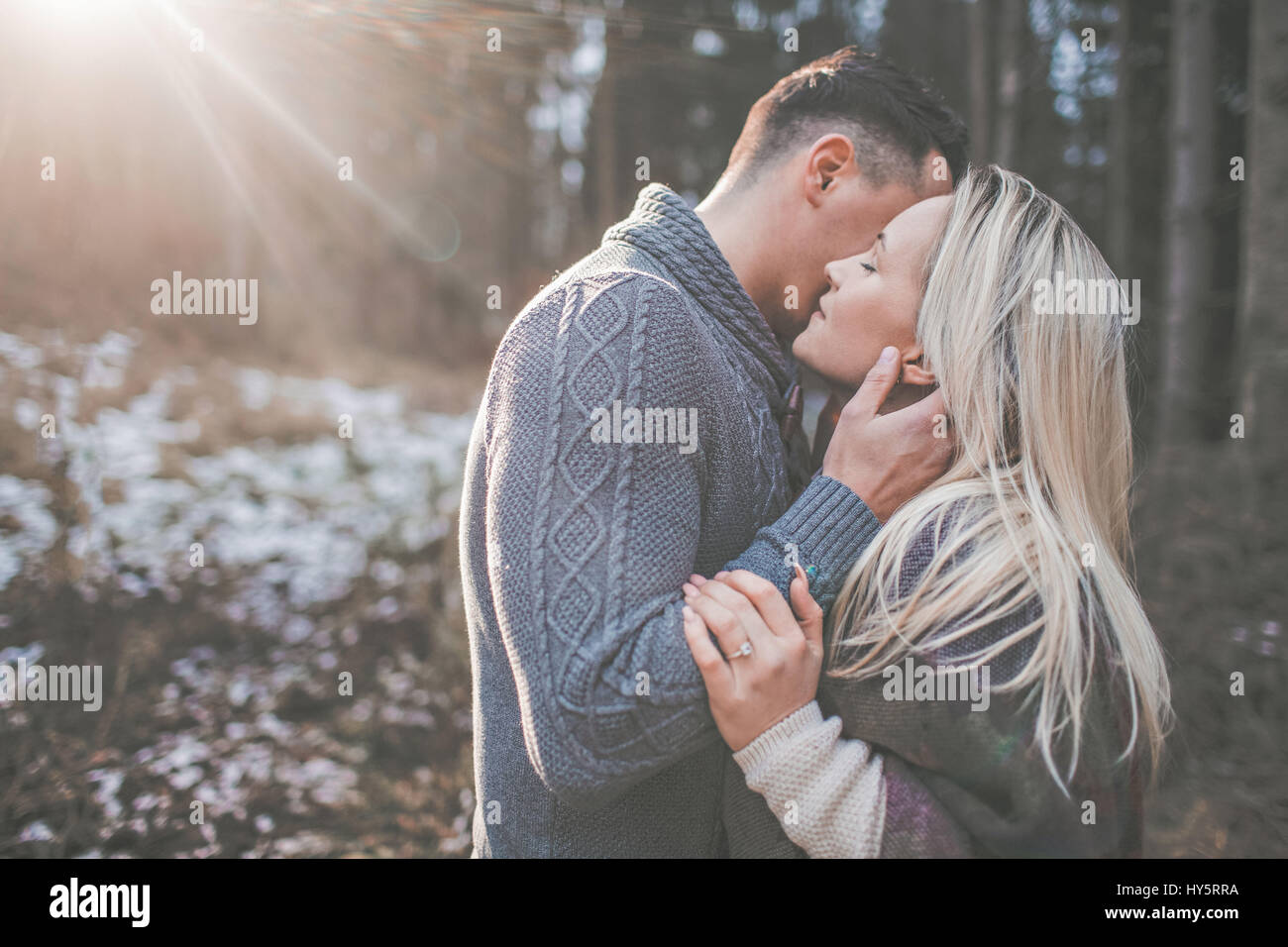 Young couple, natural, happy, in love Stock Photo - Alamy